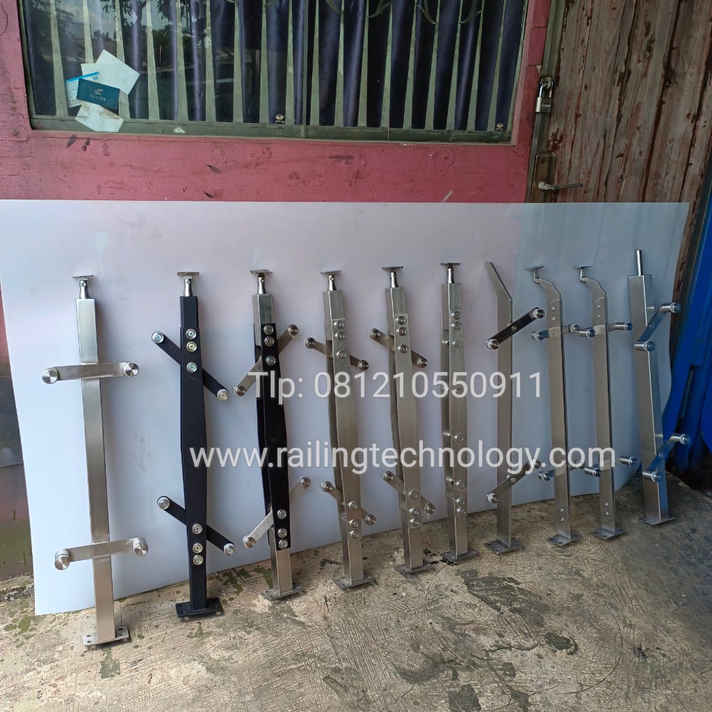 Tiang railing kaca | RAILING TECHNOLOGY