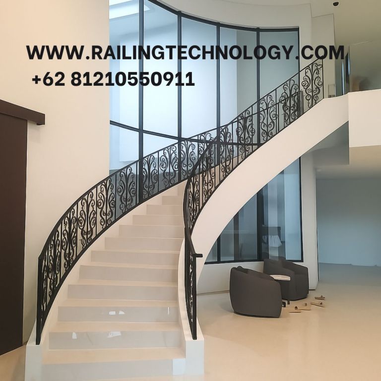 Railing Tangga Besi Tempa Jakarta Barat | RAILING TECHNOLOGY